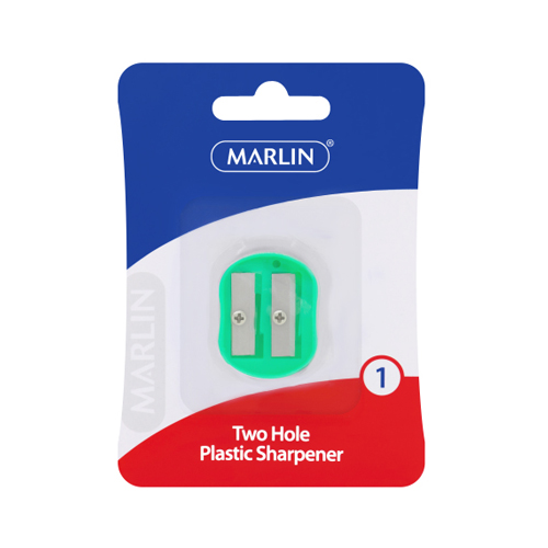 Marlin-plastic-sharpener-2hole-assorted-colours_green | Bright Sky ...